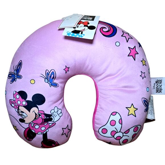 Disney | Other | Disney Minnie Mouse Kids Travel Neck Pillow Pink ...